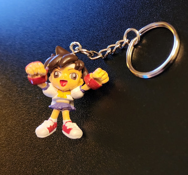 Sakura Kasugano "All Capcom Vs. All SNK" Banpresto Keychain Figure ...