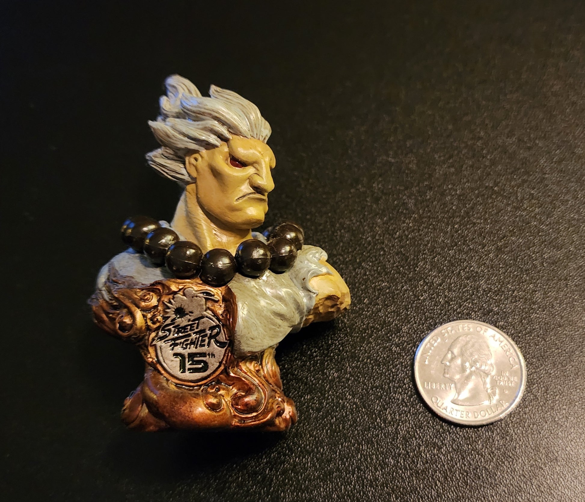Akuma Street Fighter 15th Anniversary Mini Bust Figure (Gray Version ...