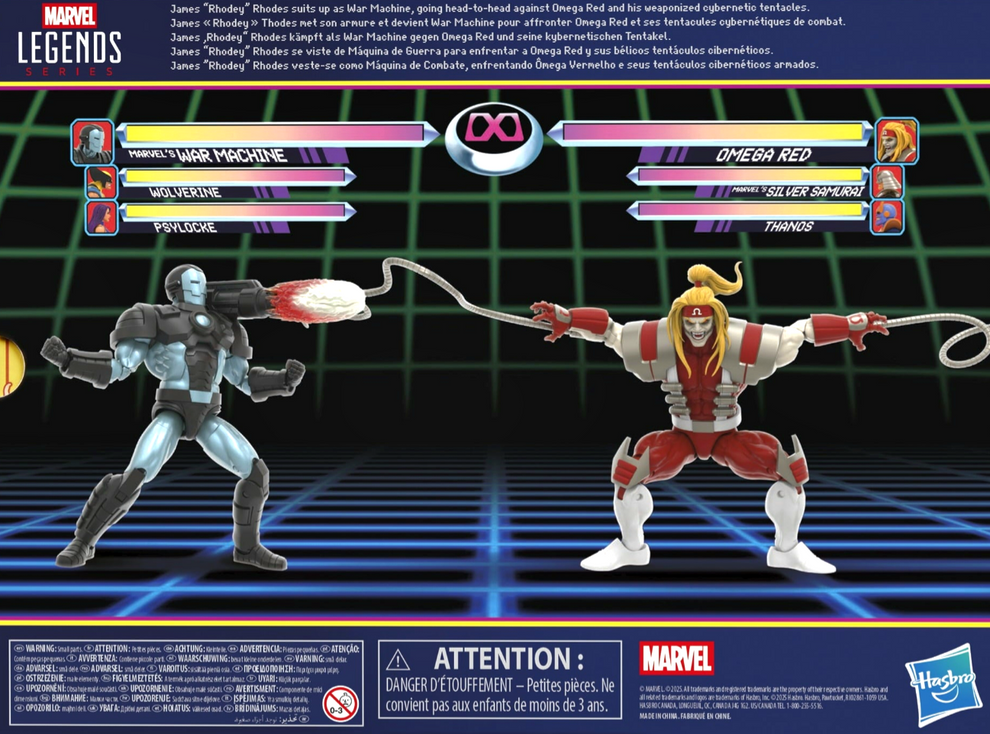 War Machine Vs. Omega Red MVC2 Gamerverse Hasbro Marvel Legends 2-Pack ...